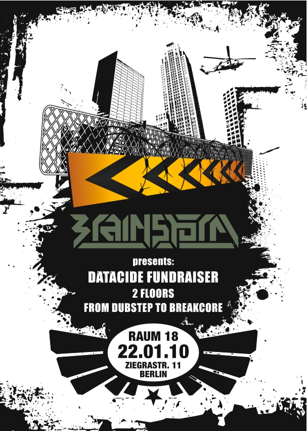 brainstorm presents datacide soliparty @ raum 18 – 22.1.2010 – Datacide