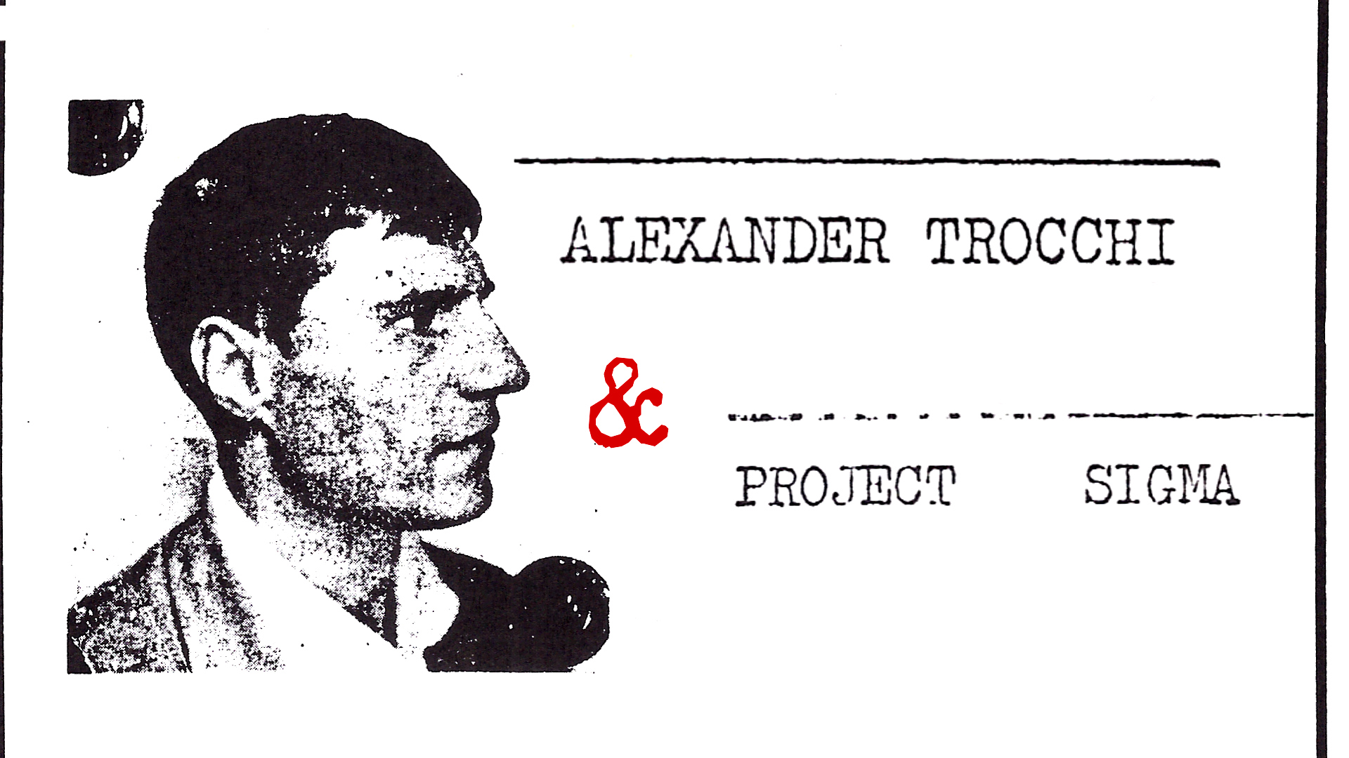 Alexander Trocchi and Project Sigma - Datacide